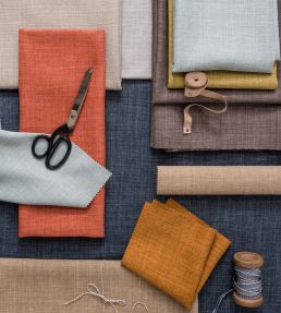 Linoso Wide Width Fabric in Cream by Clarke & Clarke | Jane Clayton