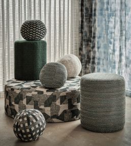 Loki Fabric in Peacock by Clarke & Clarke | Jane Clayton