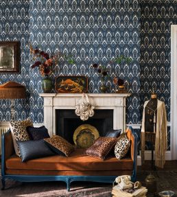 Lolana Wallpaper in Slate by Temperley London for Romo | Jane Clayton