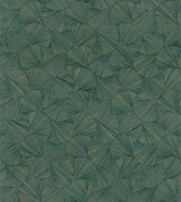 Lombok Wallpaper in Emeraude by Casamance | Jane Clayton