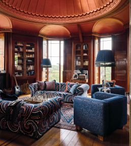 Lulu Fabric in Indigo Sky by Temperley London for Romo | Jane Clayton