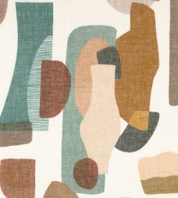 Machaya Print Fabric in Celadon Ambre by Casamance | Jane Clayton