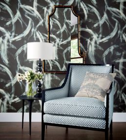 Magnus Wallpaper in Brown by Thibaut | Jane Clayton