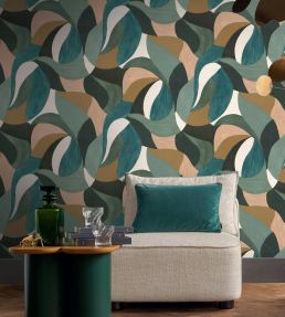 Mandorla Wallpaper in Cypres/Mordore by Casamance | Jane Clayton