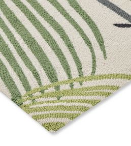 Manila Leaf Rug in Botanical Green by Sanderson | Jane Clayton