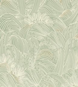 Maree Haute Wallpaper in Vert by Casamance | Jane Clayton