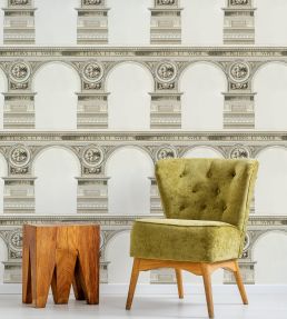 Basilique Wallpaper by MINDTHEGAP in Brown,Grey,Taupe | Jane Clayton