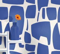 Module Wallpaper in Bleu Indigo by Casadeco | Jane Clayton