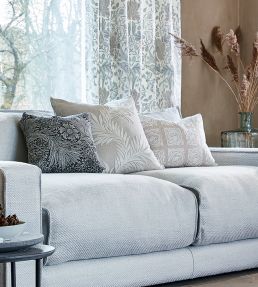 Pure Marigold Trail Embroidery Fabric by Morris & Co in Lightish Grey ...