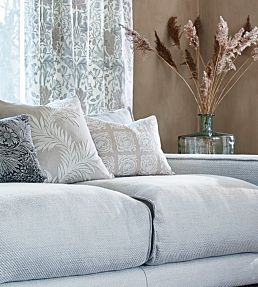 Pure Scroll Embroidery Fabric by Morris & Co in Lightish Grey | Jane ...