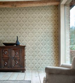 Pure Trellis Wallpaper by Morris & Co in Lightish Grey | Jane Clayton