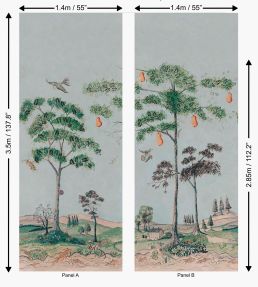 Mythical Land Wallpaper mural in Summer Storm by Andrew Martin | Jane ...