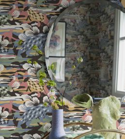 Nomad Wallpaper in Blue by Borastapeter | Jane Clayton