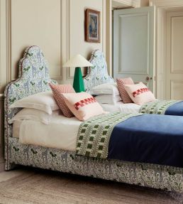 Paxton Fabric in Blue/Green by James Hare | Jane Clayton