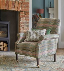 Pelling Plaid Fabric in Eden by Ian Sanderson | Jane Clayton