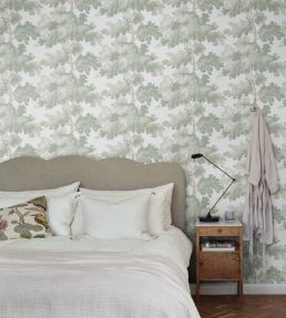 Raphael Wallpaper in Light Green by Sandberg | Jane Clayton