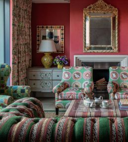 Worlds Apart Fabric in Green by GP & J Baker | Jane Clayton