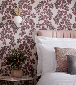 Rosetta Wallpaper in Rose by 1838 Wallcoverings | Jane Clayton
