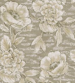 Rustic Floral Wallpaper in Beige / Sand / Green by Eijffinger | Jane Clayton