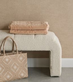 Rustic Plain Wallpaper in Beige/Sand by Eijffinger | Jane Clayton