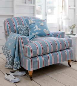 Sail Stripe Fabric in Marine by Studio G | Jane Clayton