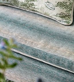 Misty Haze Fabric by Sanderson in Teal | Jane Clayton