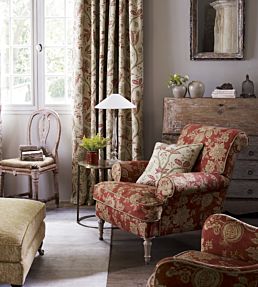 Lyon Fabric by Sanderson in Russet | Jane Clayton