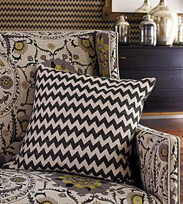 Anthos Fabric by Sanderson in Charcoal/Linden | Jane Clayton