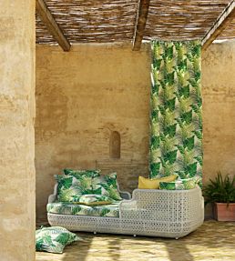 Manila Fabric by Sanderson in Green/Ivory | Jane Clayton