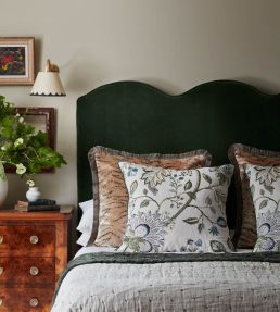 Shalimar Ready Made Cushions in Blue/Green by James Hare | Jane Clayton