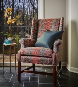 Songket Fabric in Persian Red by Jim Thompson | Jane Clayton