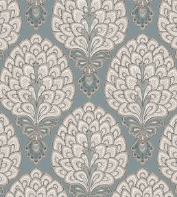 Sultan Wallpaper in Teal by Warner House | Jane Clayton