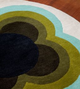 Sunflower Rug in Olive by Orla Kiely | Jane Clayton
