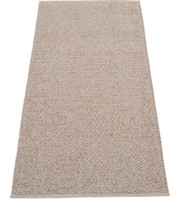 Svea Rug in Mud Metallic/Mud by Pappelina | Jane Clayton