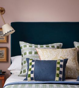 Sylvan Ready Made Cushions in Gold by James Hare | Jane Clayton