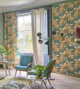 The Rose Wallpaper by Designers Guild in Tuberose | Jane Clayton