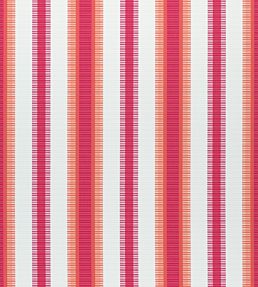 Samba Stripe Fabric by Thibaut in Magenta and Coral | Jane Clayton