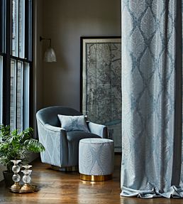 Treasure Fabric in Chrome by Prestigious Textiles | Jane Clayton