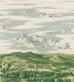 Whitcombe Park Wallpaper mural in Natural by Anna French | Jane Clayton