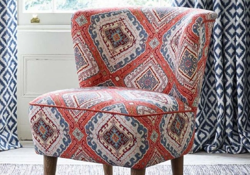 Orange Upholstery Fabric | Jane Clayton